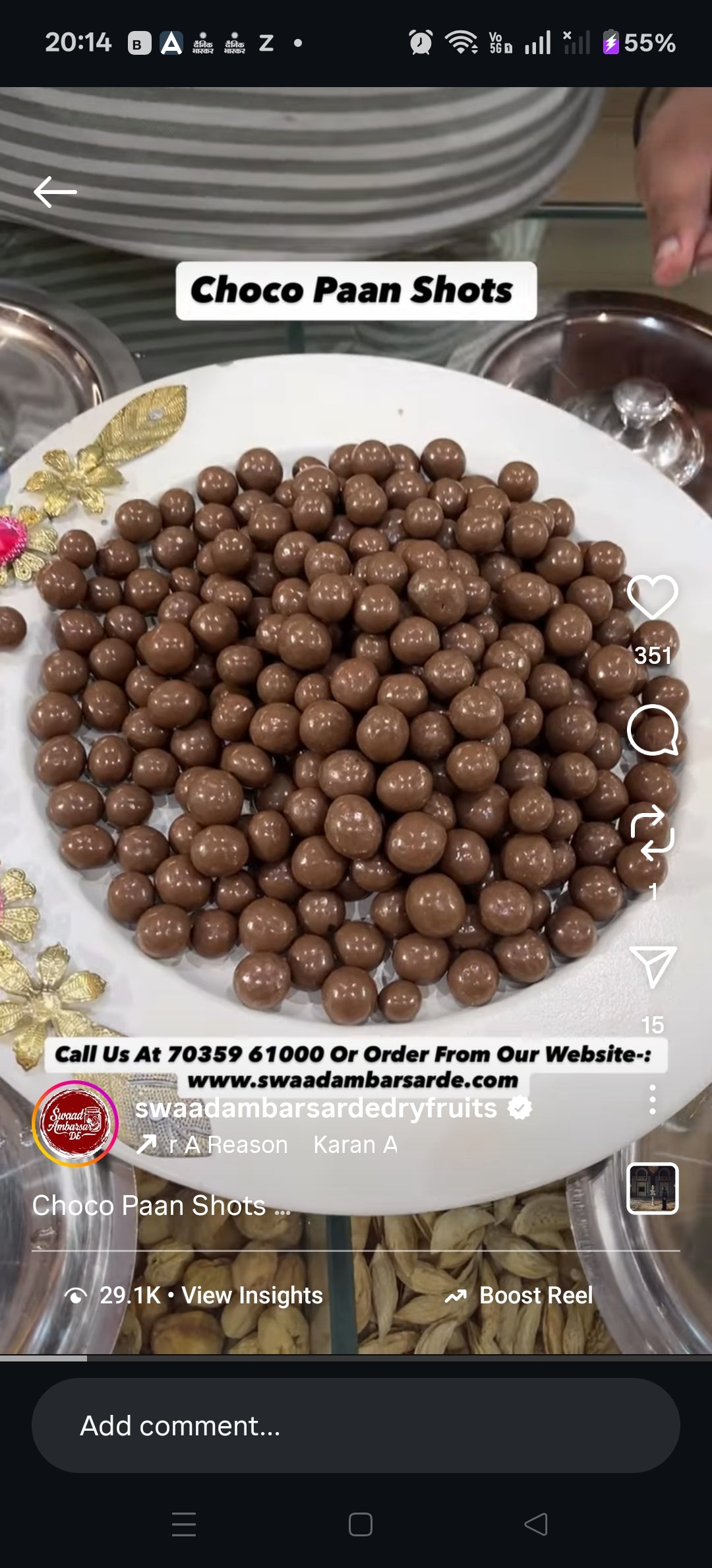 Chocolate Paan Shots – Swaad Ambarsar De